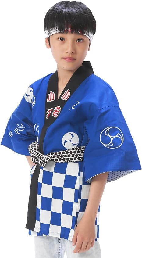 Matsuri Happi Coat 3pcs Set Japanese Festival Kimono Jacket KIDS ...