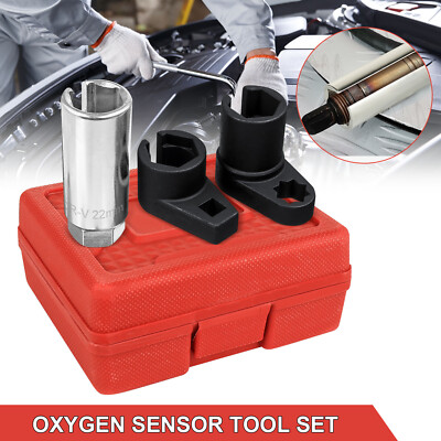 3Pcs O2 Oxygen Lambda Sensor Socket 6 Point Wrench Tool Remover ...
