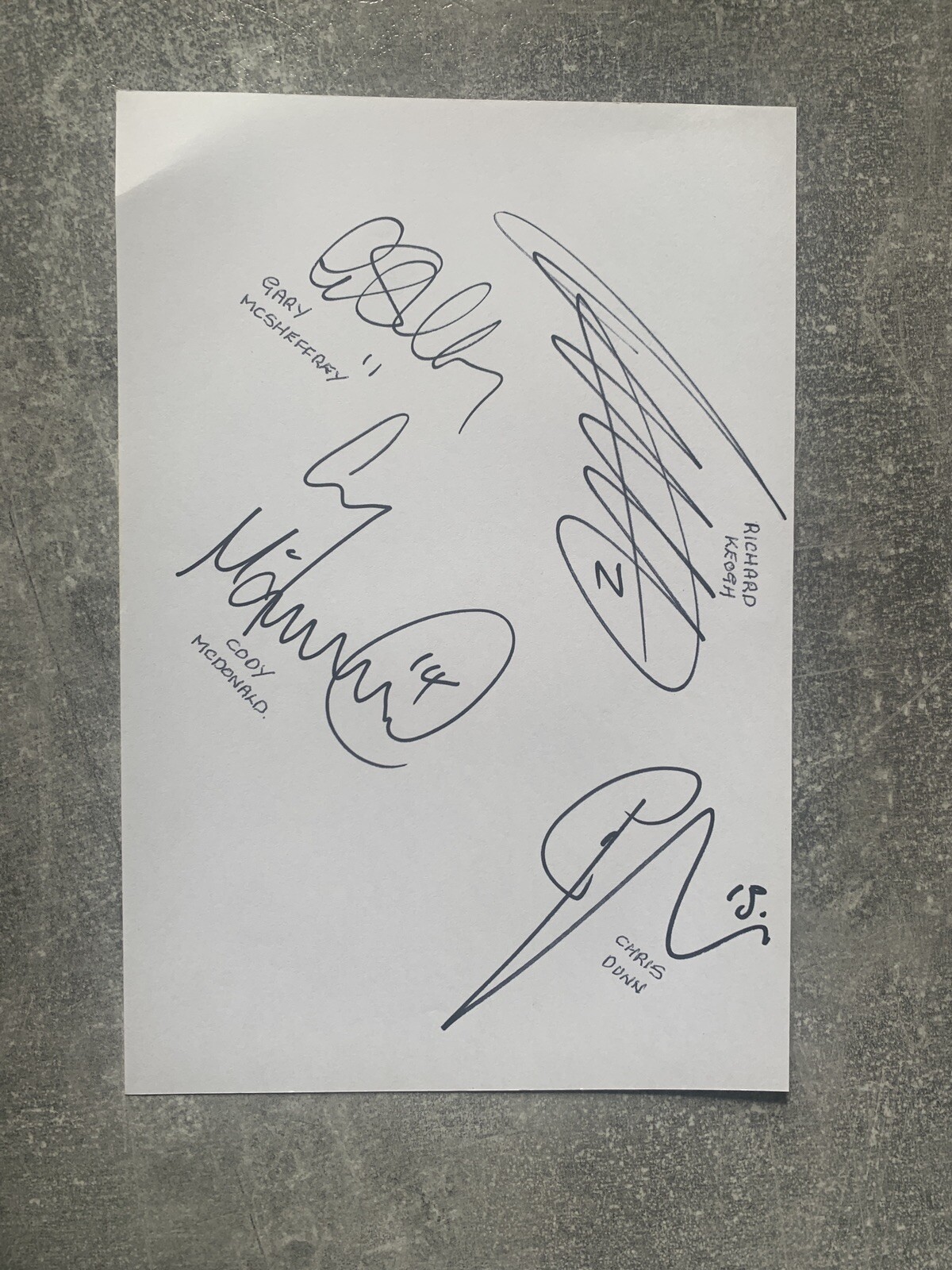 16 x COVENTRY CITY FC autographs - hand signed - white autograph paper ...