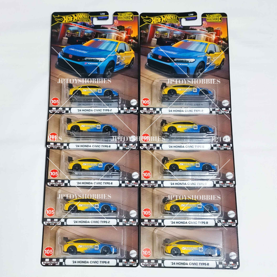 Hot Wheels Premium Boulevard ’24 HONDA CIVIC TYPE-R Set 1 10 20 | eBay