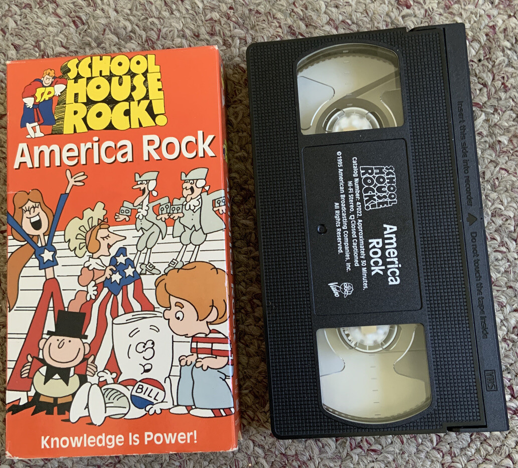 Schoolhouse Rock America Rock Knowledge is Power VHS Very Good 1995 ...