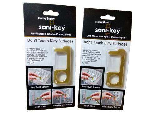 Home Smart SK Sani-Key Anti-Microbial Copper Coated Stylus,Set of 2 ...