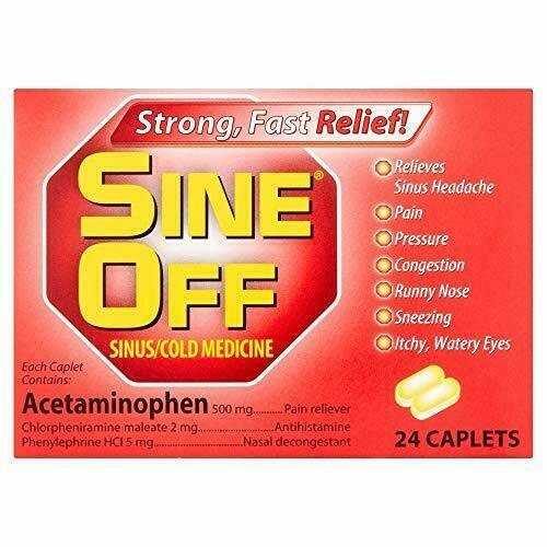 Sine-Off Sinus/cold Medicine Caplets - PL29124 (24 Count) for sale ...