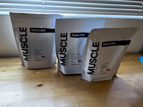 Muscle defense powder Apex Labs NEW Three! VANILLA FLAVOR EXP 09/26. | eBay