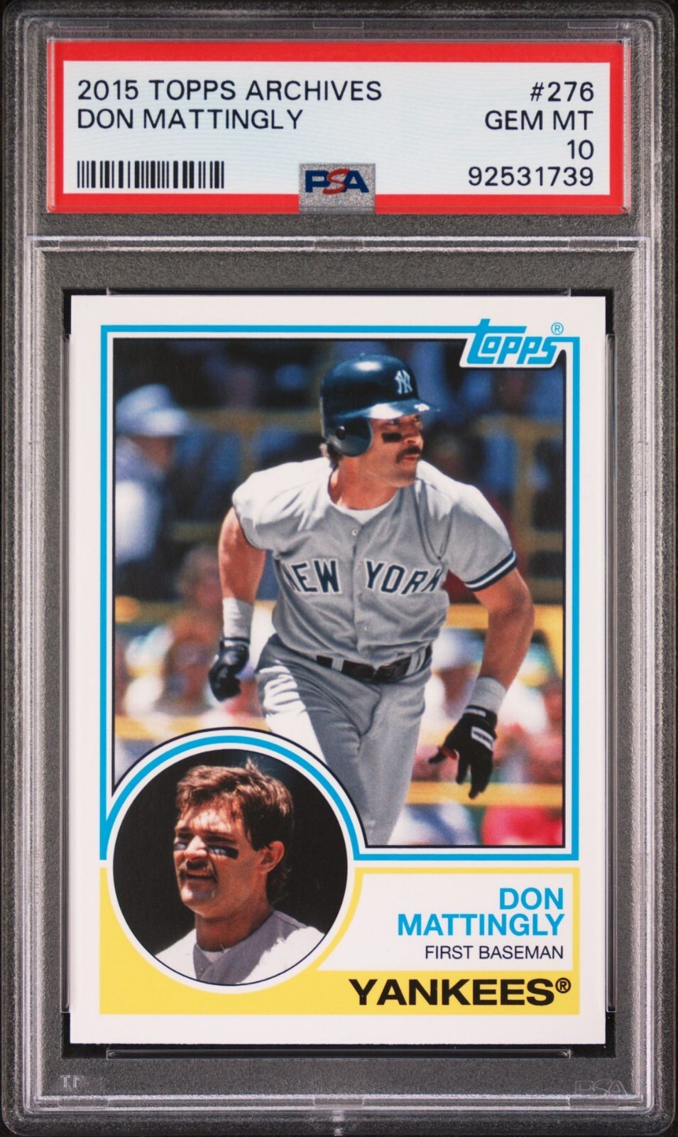 2015 Topps Archives Baseball Don Mattingly Card #276 PSA GEM MT 10 | eBay