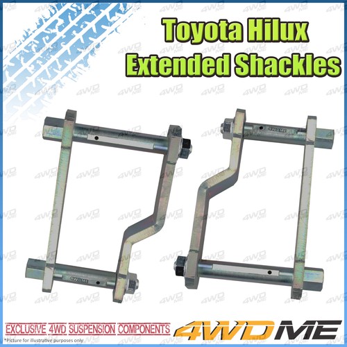 Fits Toyota Hilux N80 GUN126 REVO 4WD UTE Extended Shackles 2" Lift Kit ...