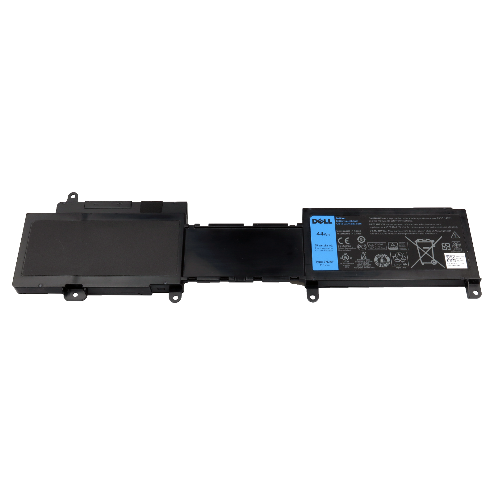 Dell 44Wh Akku 6 Zellen Type 2NJNF 11.1V 3800mAh TPMCF Inspiron 5423 ...