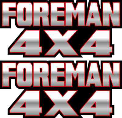 Foreman 4x4 Red Gas Tank Graphics TRX 450 400 500 Decal Sticker Atv ...