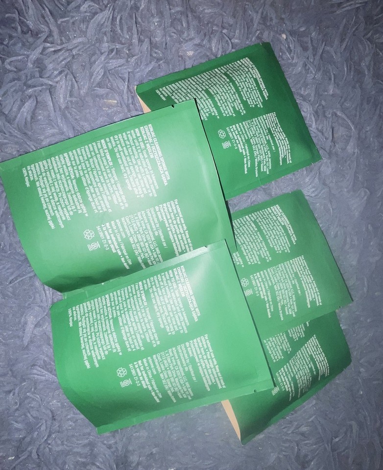 5 x Arbonne Konjac Cleaning Sponge with Charcoal - brand new | eBay UK