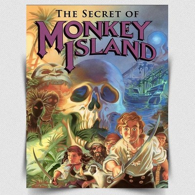 The Secret of Monkey Island SIGN METAL WALL PLAQUE retro man cave games ...