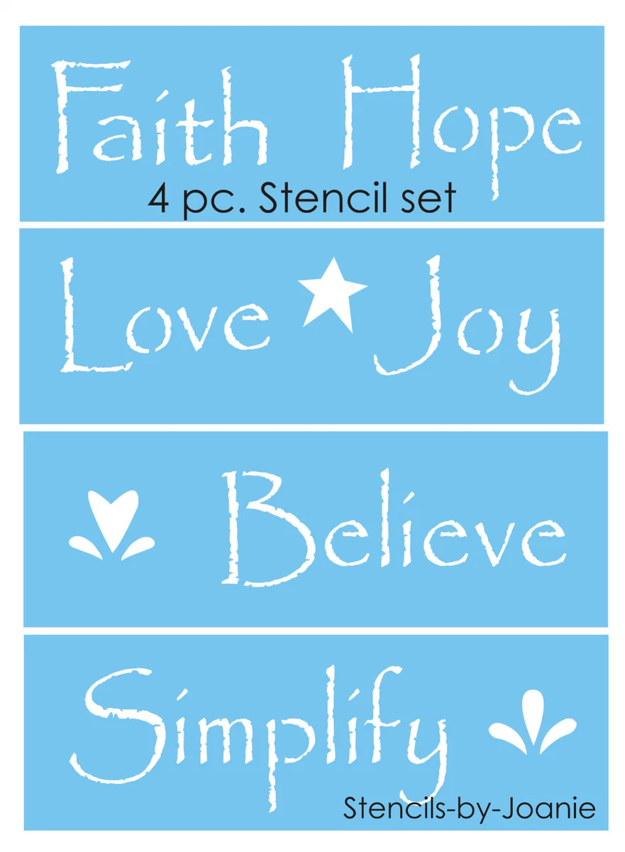 Prim Stencils Letters