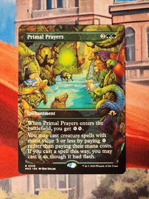 Primal Prayers 0339 Borderless Rare Modern Horizons 3 Magic the ...