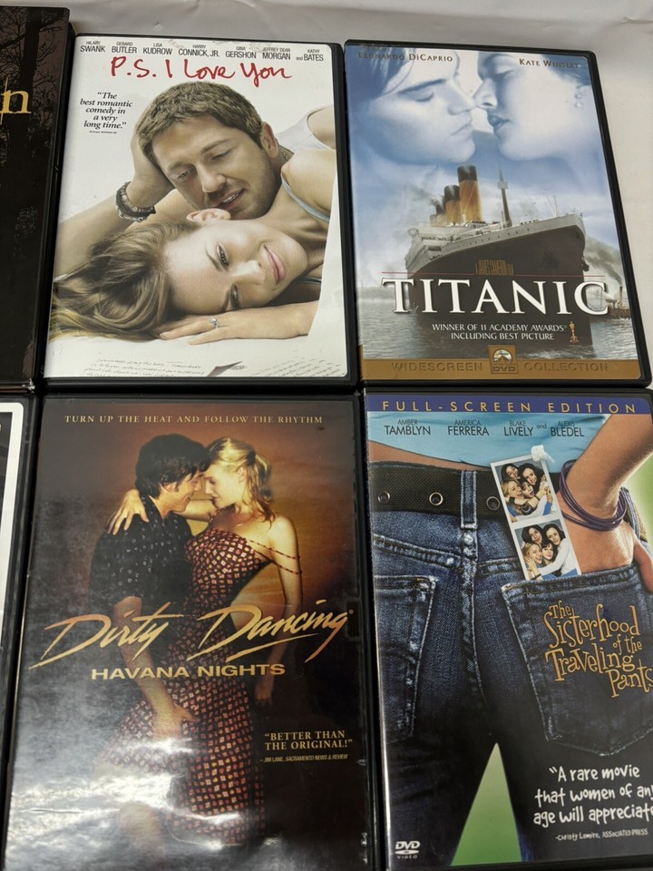 12 Romantic Drama DVD LOT, 1 New Sealed - 13 Romance Movies Chick ...