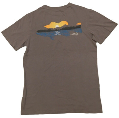 Reel Life New Men's Size M Crew Neck Short Sleeve D. Grey Graphic ...