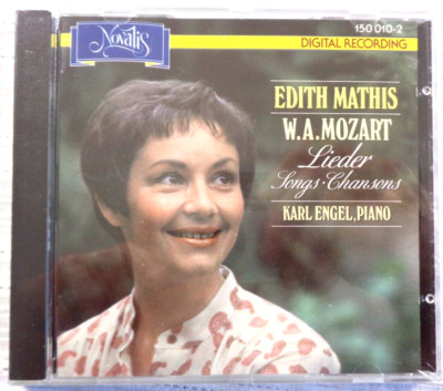 Edith Mathis ~ Mozart: Lieder Songs Chansons Karl Engel BRAND NEW CD | eBay
