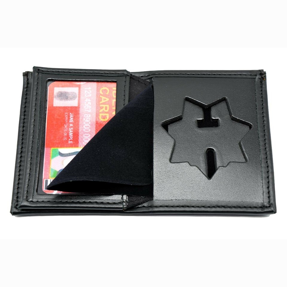 Perfect Fit Custom Badge Wallet Police Corrections Bifold Leather Many ...
