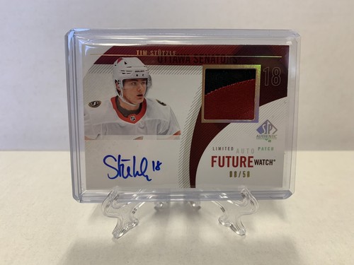 2020-21 SP Authentic Limited Future Watch Patch Autographed TIM STUTZLE ...