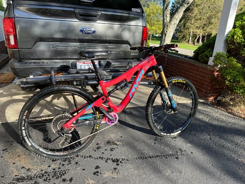2018 Red Pivot Firebird - small Fox 36 170mm | eBay
