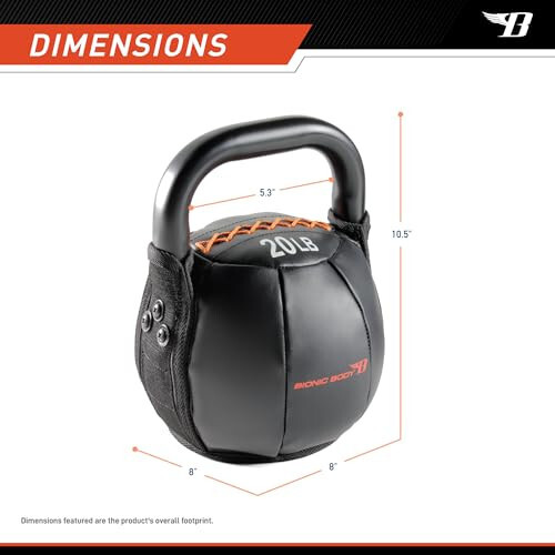 Bionic Body by Marcy Soft Kettlebell with Handle for Weightlifting ...