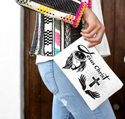 Jesus Christ,Rosary Pouch ,Handbag ,Religious, Catholic, Church Gift ...