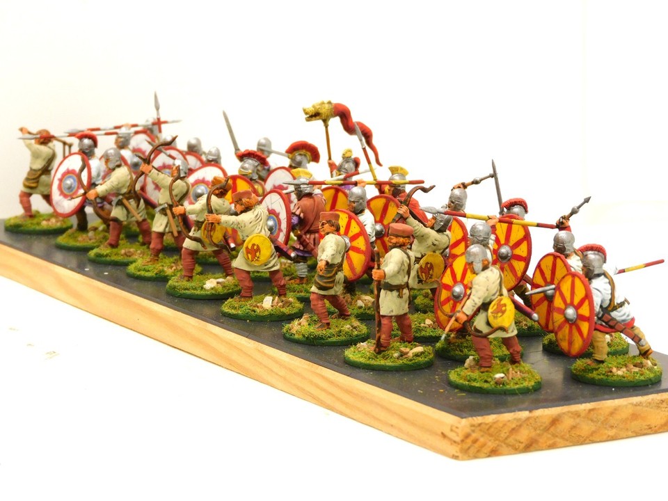 Painted 28mm Late Roman Infantry Unit by Victrix of 27 Figures (Lot #4 ...