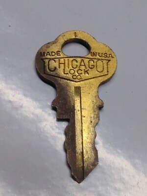 Chicago Lock Brass Key 2233 original for Coin Operated Vending Machines ...