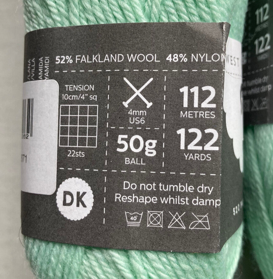 6 Skeins West Yorkshire Spinners Bo Peep Luxury Baby Wool Yarn Pastel ...