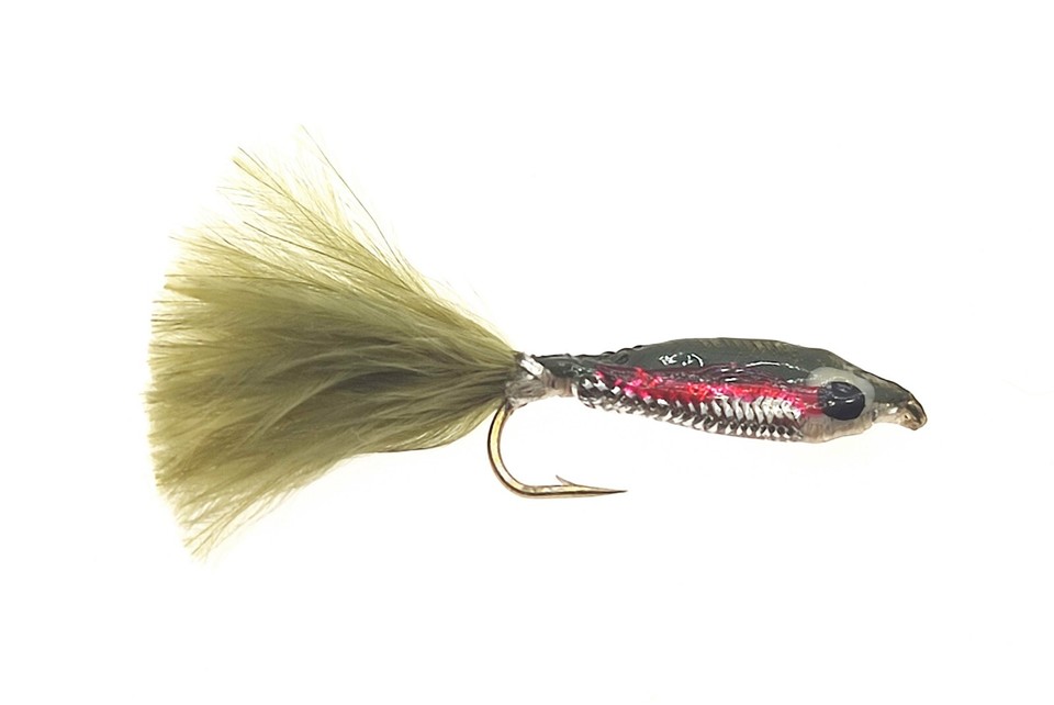 3 Epoxy MINNOW Rainbow Parr STREAMER Baitfish FRY Trout FLY Fishing ...