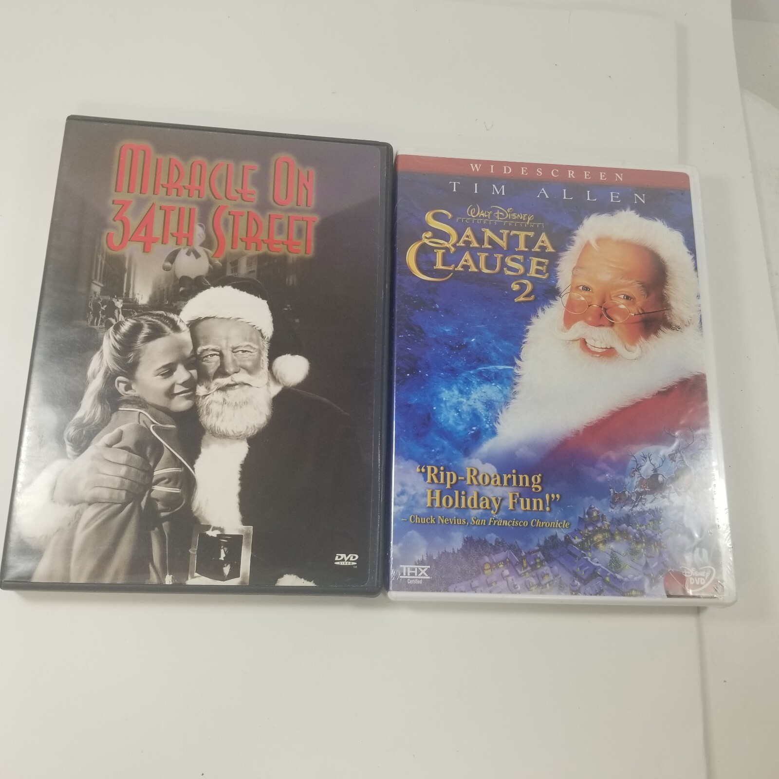 Miracle on 34th Street & Santa Clause 2 Tim Allen (DVD) Lot of 2 ...
