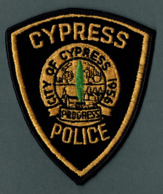Cypress California Police Patch - Vintage | eBay