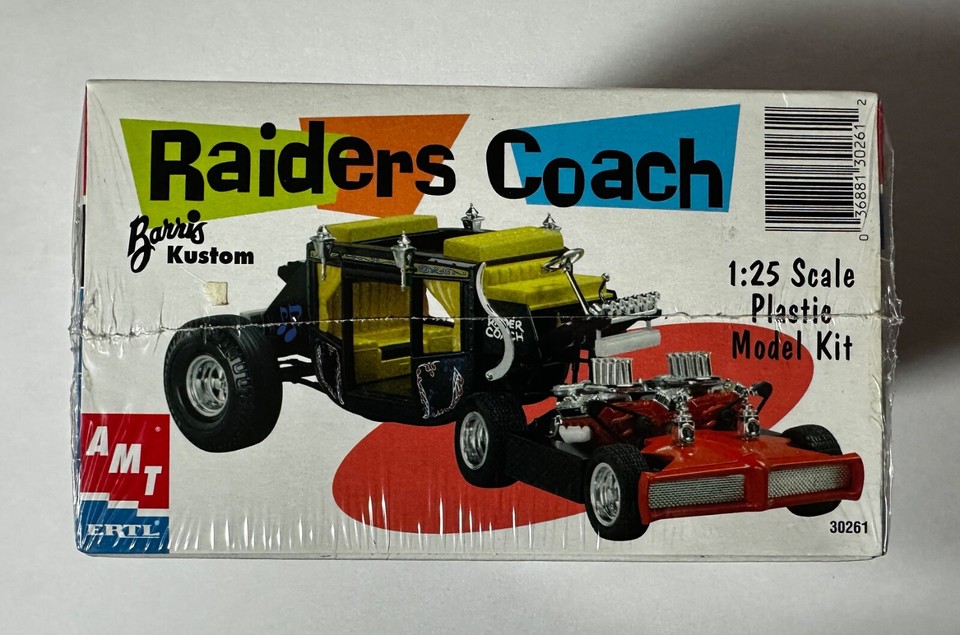 Vintage SEALED AMT ERTL #30261 1/25 Scale Barris Kustom Raiders Coach ...