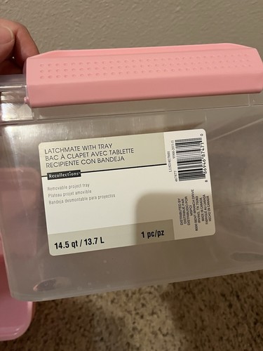 Recollections Brand Craft Storage Container with Removable Tray | eBay