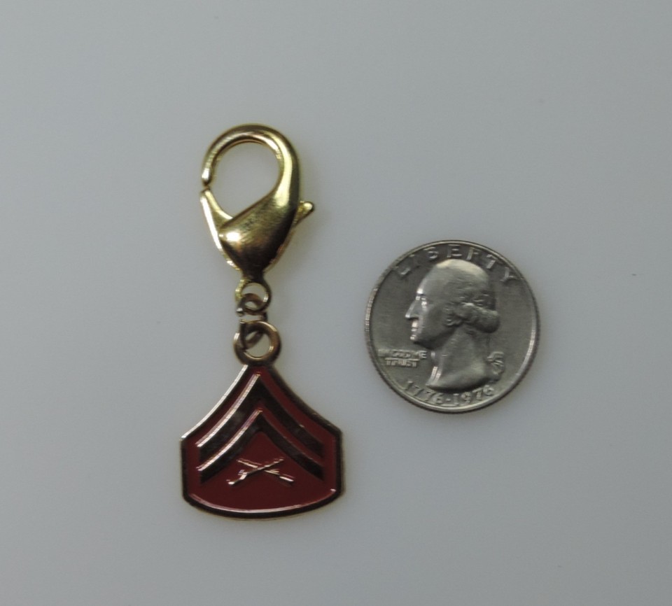 U.S. Marine Corps Insignia Charm ~ Corporal | eBay