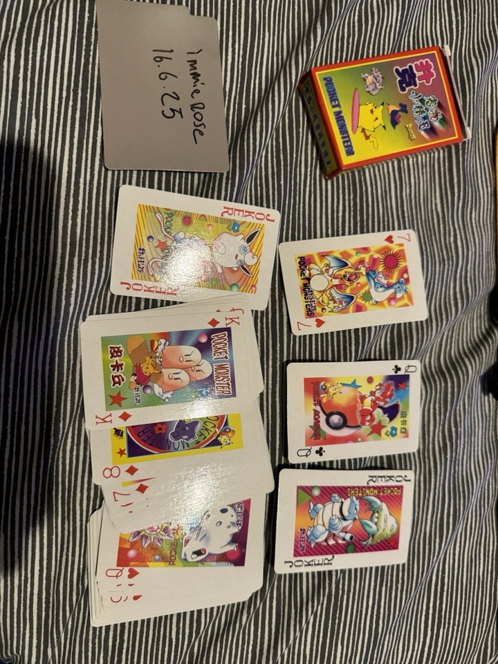 Extremely Rare 1997/1998 Pocket Monsters Playing Card Deck Japanese ...