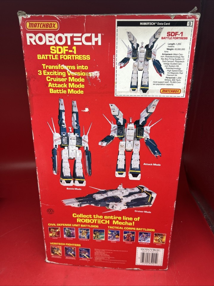 Vintage Robotech Matchbox 1984 SDF-1 Action Figure 17" With Box | eBay