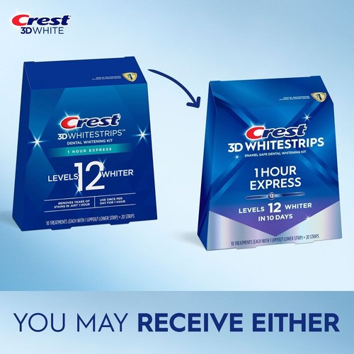 Crest 3d Whitestrips Professional White Teeth Whitening Kit +blue Light ...