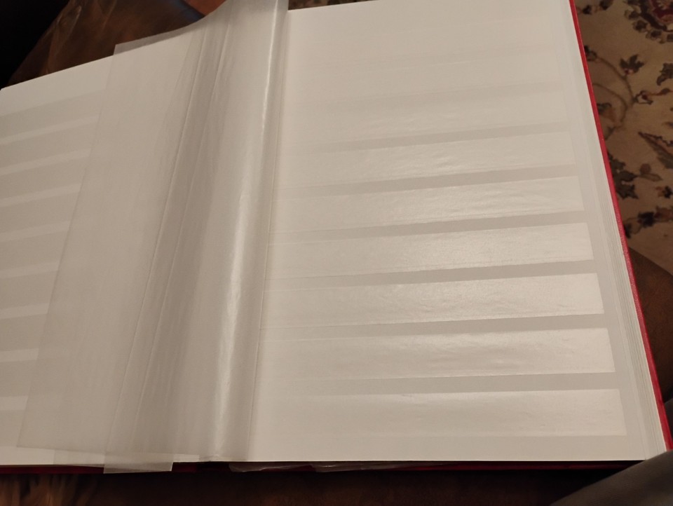 LARGE LIGHTHOUSE STOCK BOOK WITH 24 DOUBLE LEAVES IN GOOD CONDITION ...