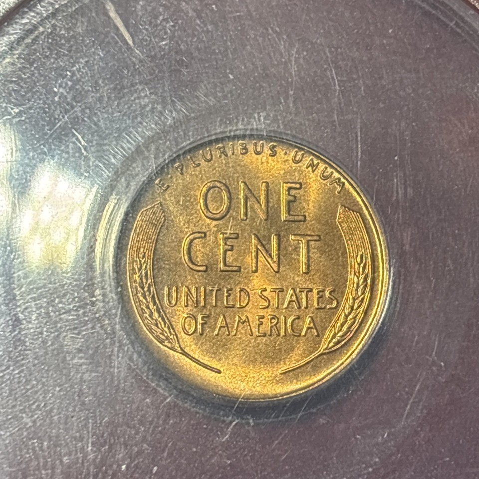1939 d lincoln cent Error Obverse Lamination ANACS Ms 65 Red Looks ...