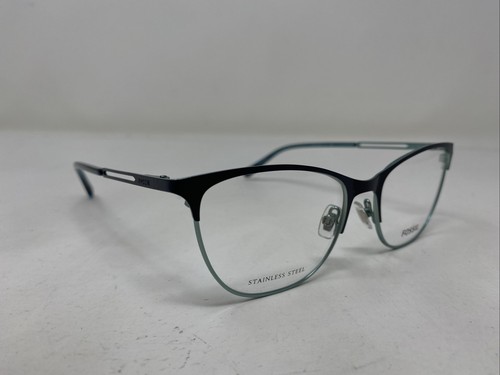 Fossil FOS 7134/G FLL 53-17-140 Teal/Blue Metal Full Rim Eyeglasses ...