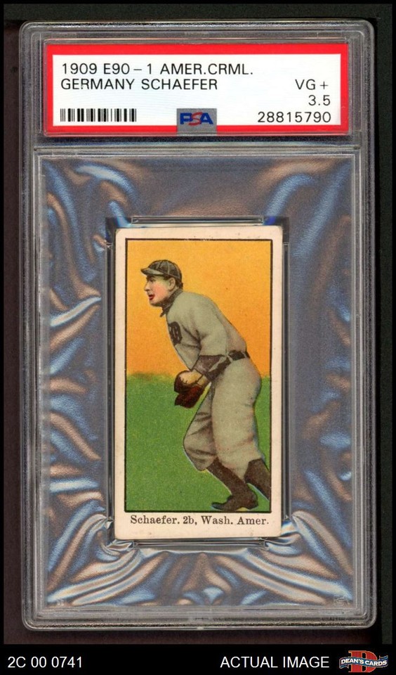 1909 E90-1 American Caramel Germany Schaefer Senators PSA 3.5 - VG+ | eBay