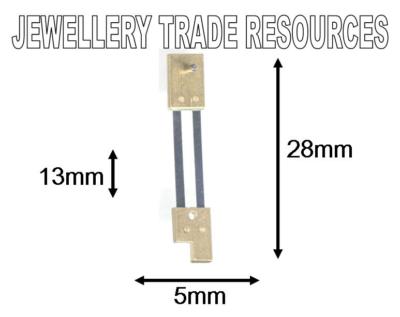 CLOCK SUSPENSION SPRING TOP QUALITY STEEL & BRASS 28mm Long x 5mm Wide ...