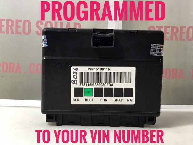 03-07 Chevy Truck Tahoe BCM Body Control Module 15198116 C20 for sale ...