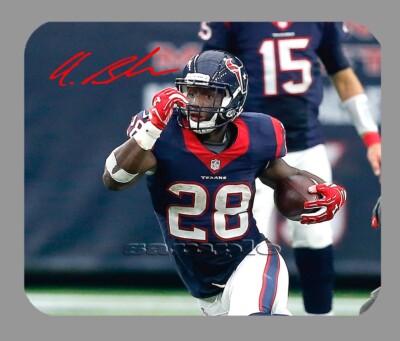 Alfred Blue Houston Texans Facsimile Autographed Mouse Pad Item#3986 | eBay