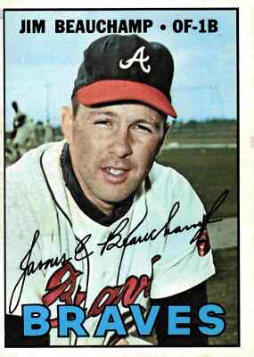 1967 Topps Jim Beauchamp #307 - Atlanta Braves | eBay