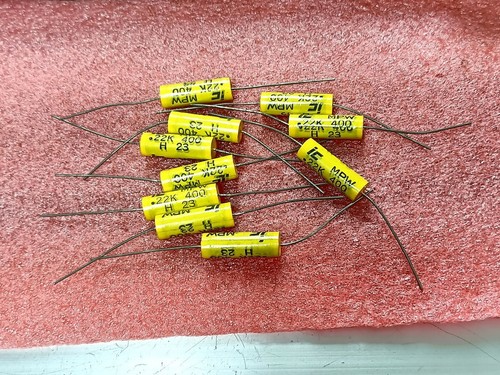 10 pcs IC MPW 0.22uF 400V 10% metallized polypropylene film capacitor ...