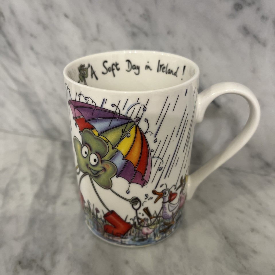 Shamrock Tales Mug "A Soft Day in Ireland!” Rain Rainbow Sheep St ...