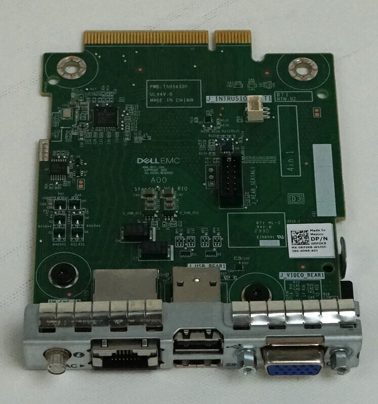 RP0K8 Poweredge R760 Idrac Rear I/o Board Rj45/ 2xusb/ Vga Ports | eBay