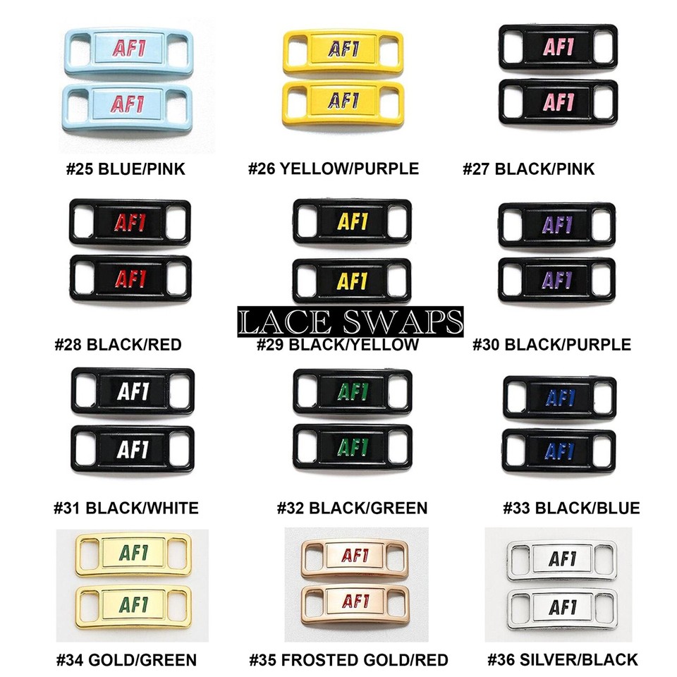 Af1 Lace Tags Shoelace Buckles For Air Force One Shoes High Quality ...