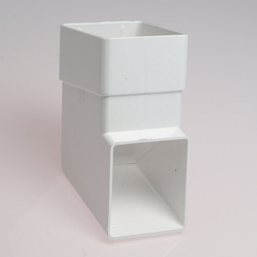 White SQUARE Gutter Fittings and Downpipe Fittings uPVC | eBay UK