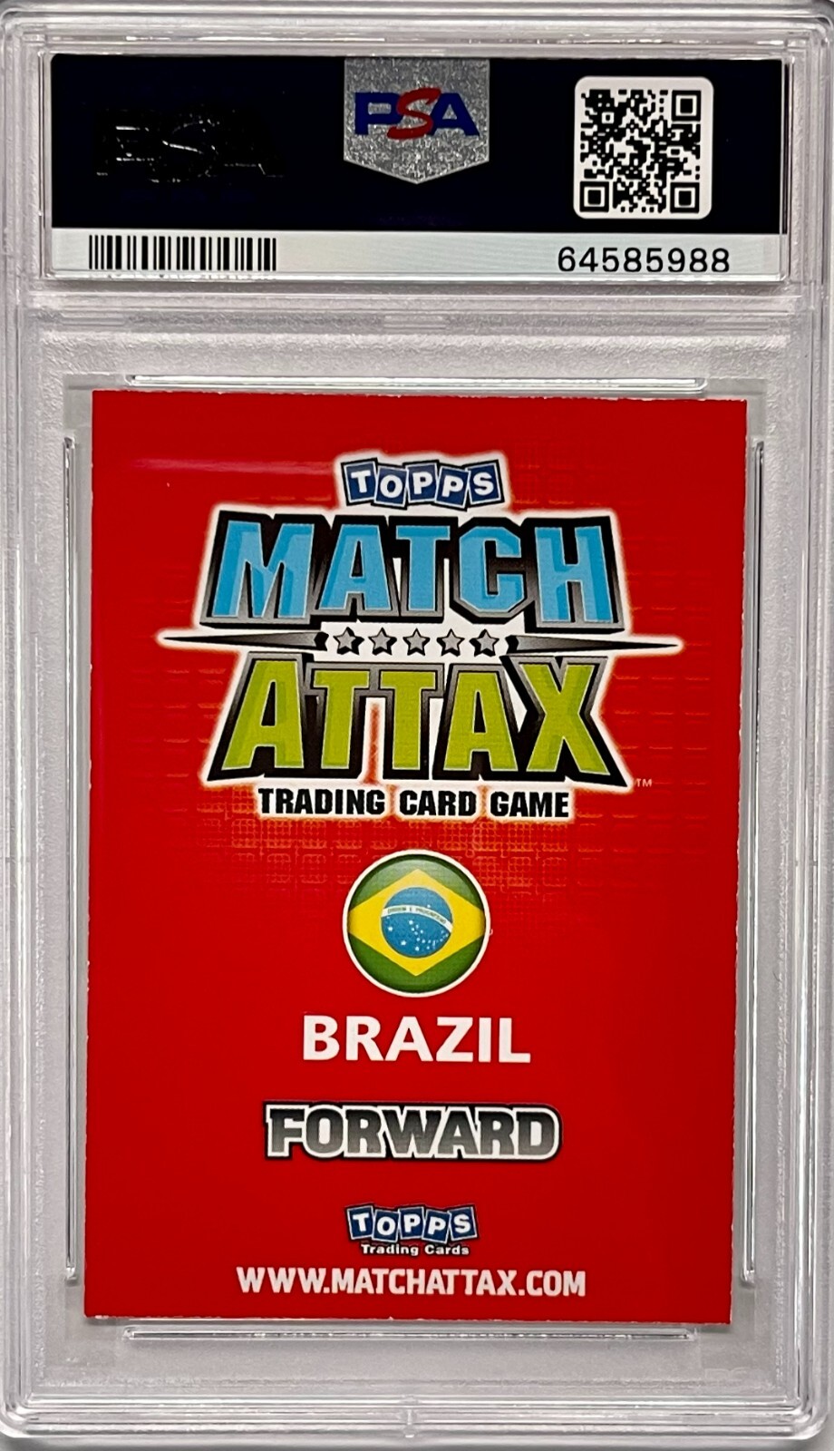 2010 Topps Match Attax World Cup UK 100 Club PELE PSA MINT 9 POP = 3 ...